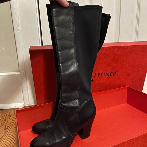Donald J. Pliner | Shoes | Donald J Pliner Black Heeled Boots | Poshmark